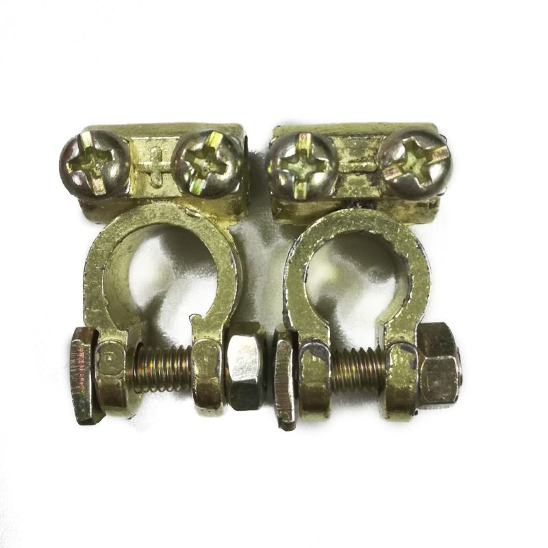 1Pair Alloy Car Battery Terminals Clamps Screw Con... – Grandado