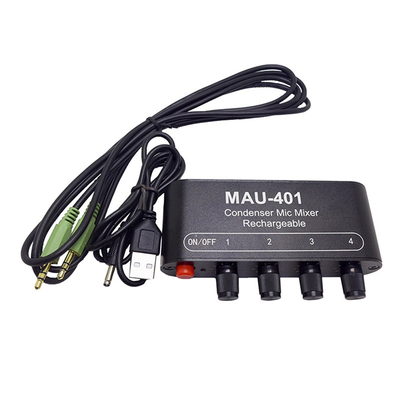 Mini Audio Mixer Condenser Microphone Mixer Four-I... – Grandado