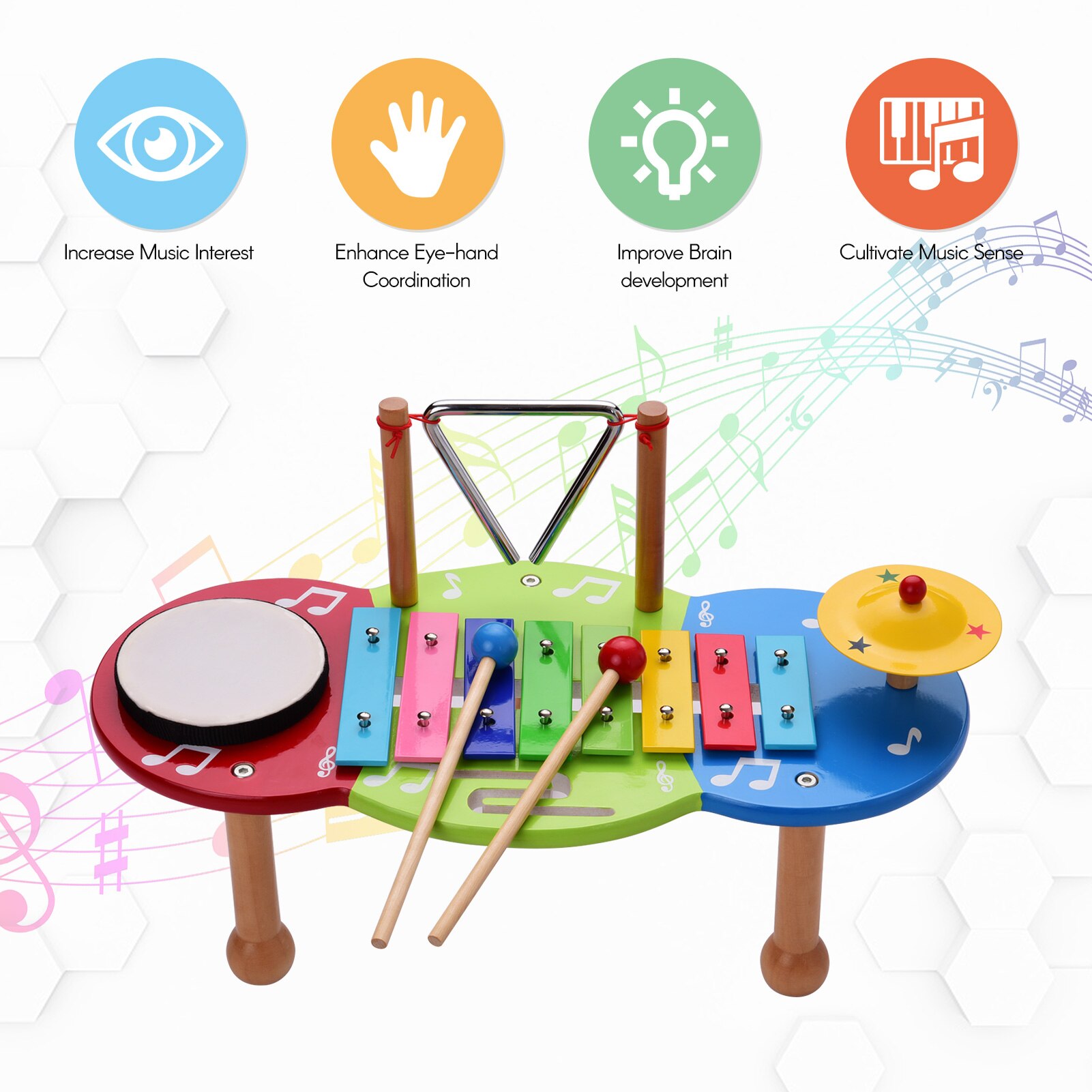 ammoon Kids Percussion Instrument Set Percussion D... – Vicedeal