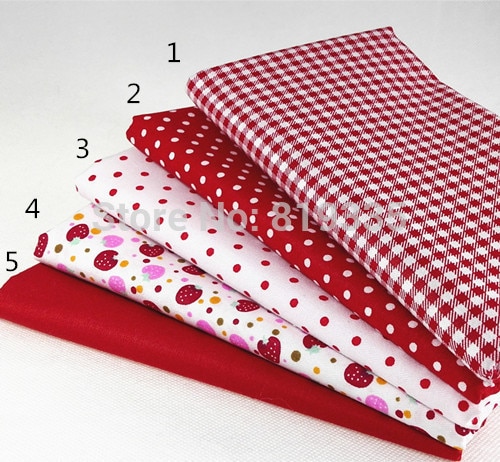 160*50cm red Twill Cotton Fabric sewing cloth Quil... – Grandado