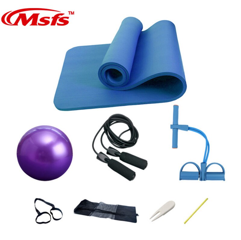 Yoga Mat Set 10mm Fitness Gym Yoga Ball Ballon Fit... – Vicedeal