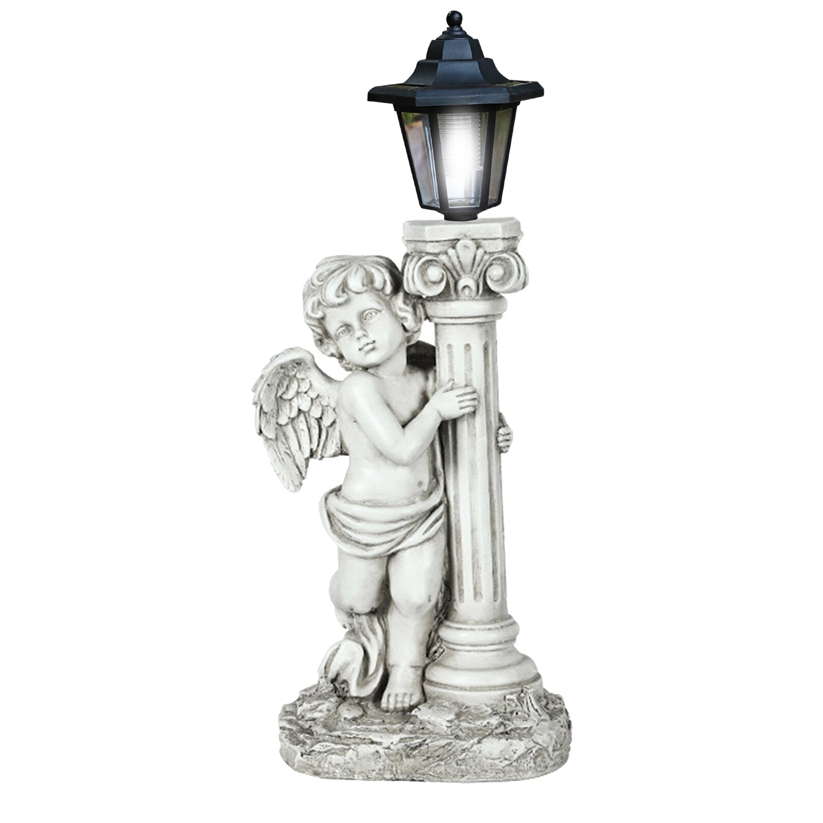 Antieke Engel Tuin Decoratie Solar Power Lamp Voor... – Vicedeal