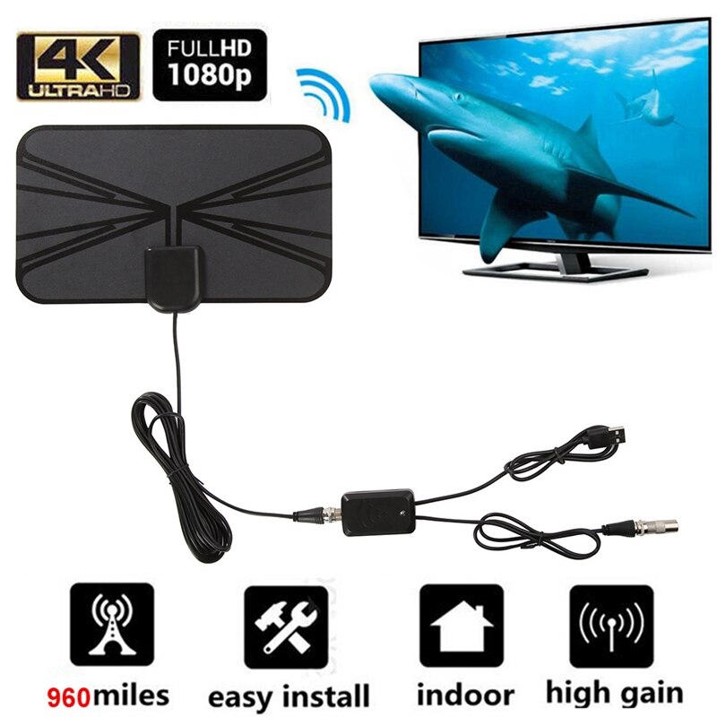 4K HDTV Antenna Digital Aerial Indoor Amplified An... – Vicedeal