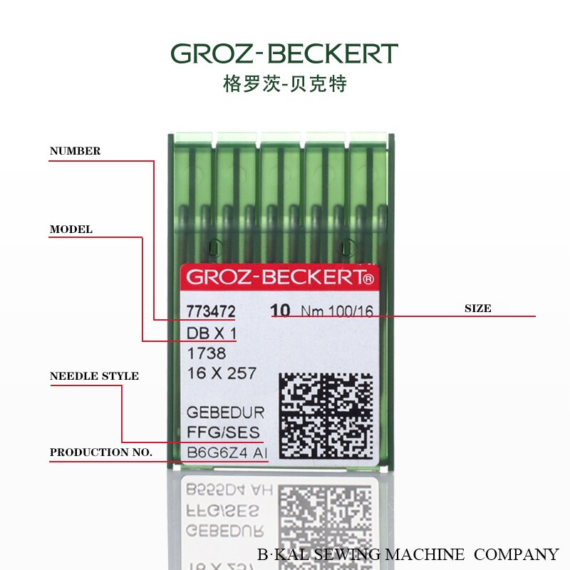 100 Pcs Groz Beckert DBX1 Titanium Goud Computer P... – Vicedeal