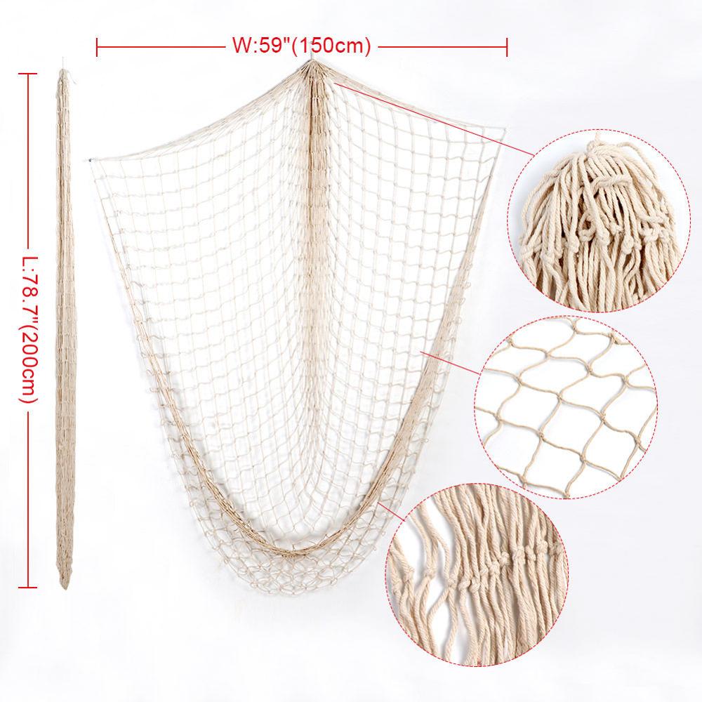 OurWarm Mediterranean Fishing Net Wall Hanging Nau... – Vicedeal