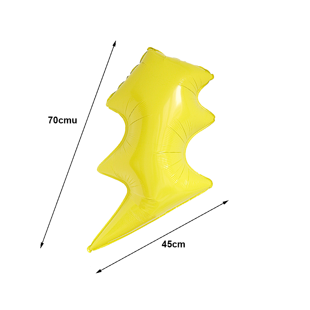 Lightning Bolt Foil Party Balloons Big Flash Ballo... – Grandado