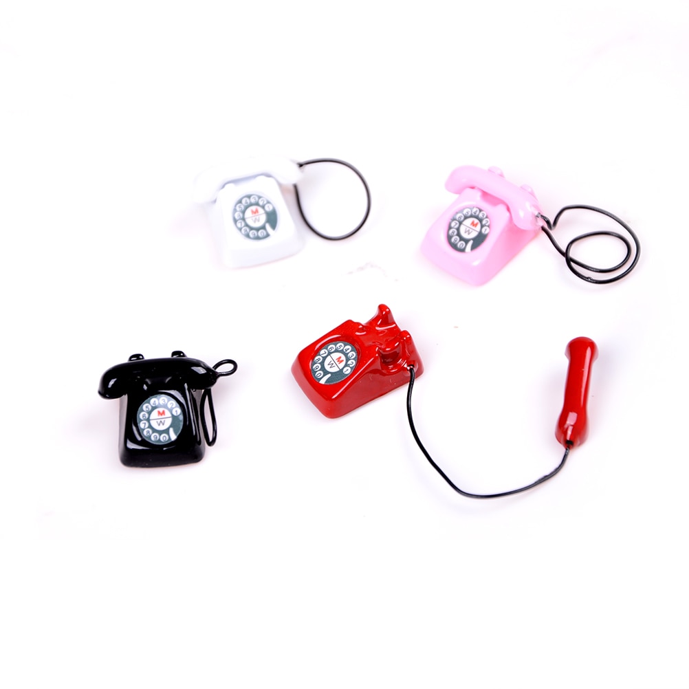 1/12 Dollhouse Miniature Metal Phone Telephone Cla... – Vicedeal