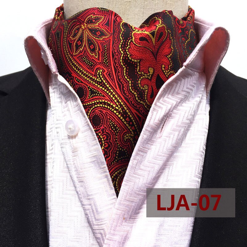Men Vintage Polka Dot Paisley Floral Wedding Forma... – Vicedeal