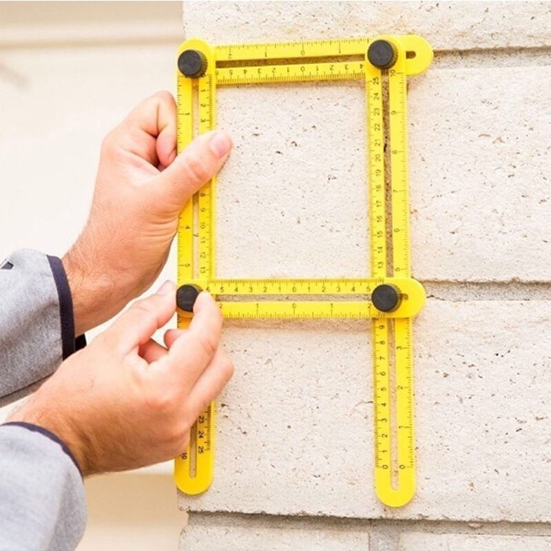 Folding Ruler Angle ruler Template Tool Four-sided... – Grandado