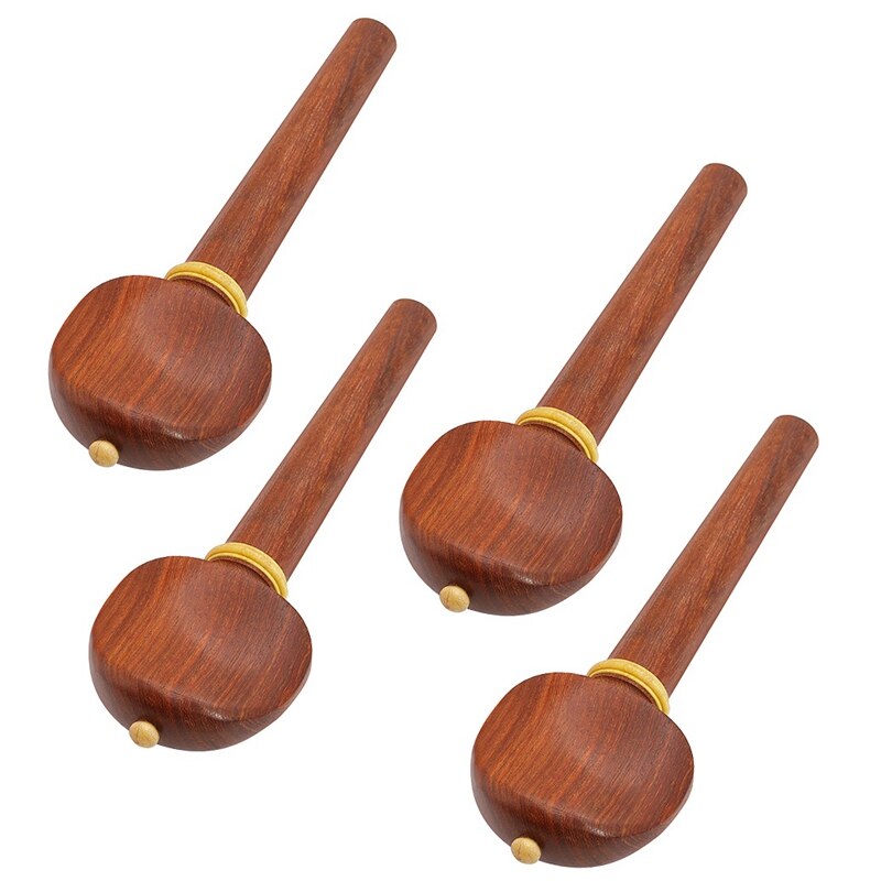 4Pcs Redwood Tuning Pegs 4/4 Cello Fittings Musica... – Vicedeal