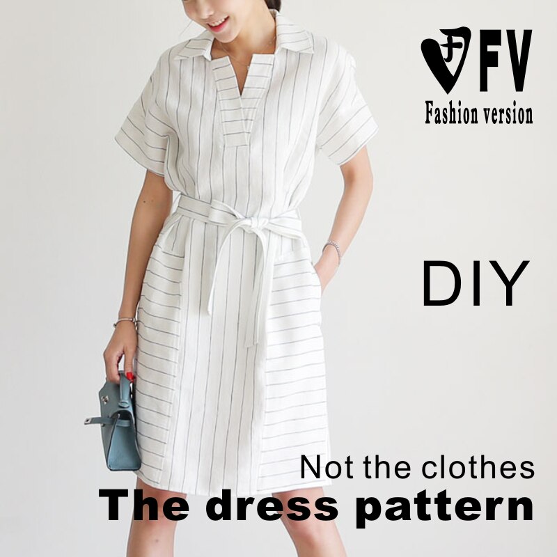 Casual Vallen Schouder Jurk Patroon Losse Kledings... – Grandado