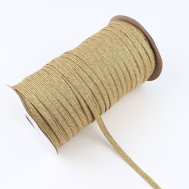 3mm 6mm 9mm Glitter Gold Silver High Elastic Sewin... – Grandado