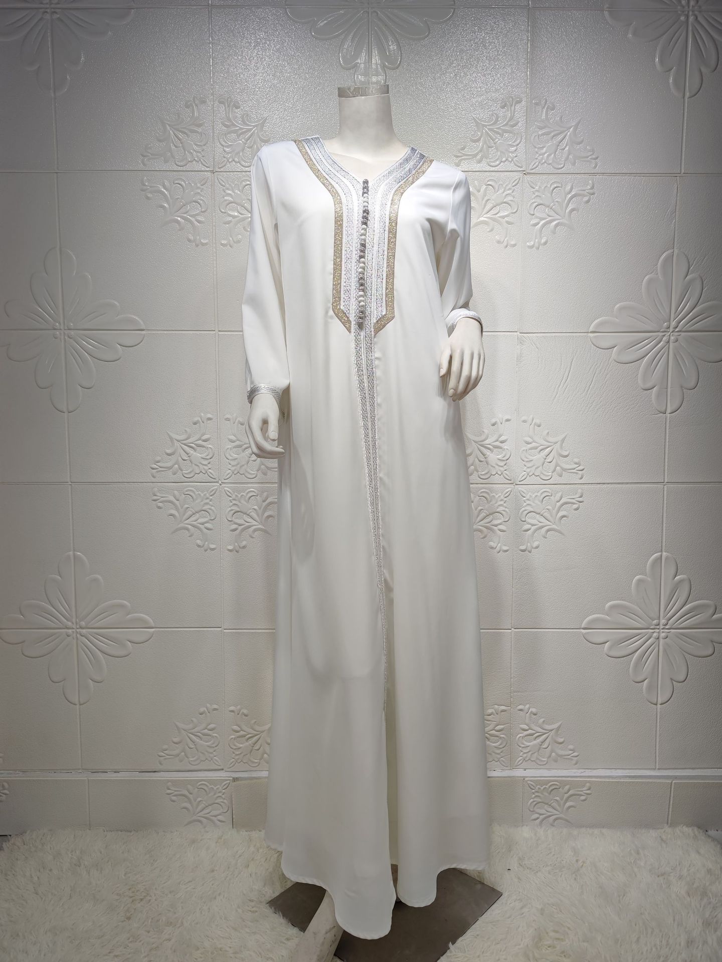 Ramadan Eid Mubarak Abaya Dubai Kaftan Kalkoen Mos... – Vicedeal