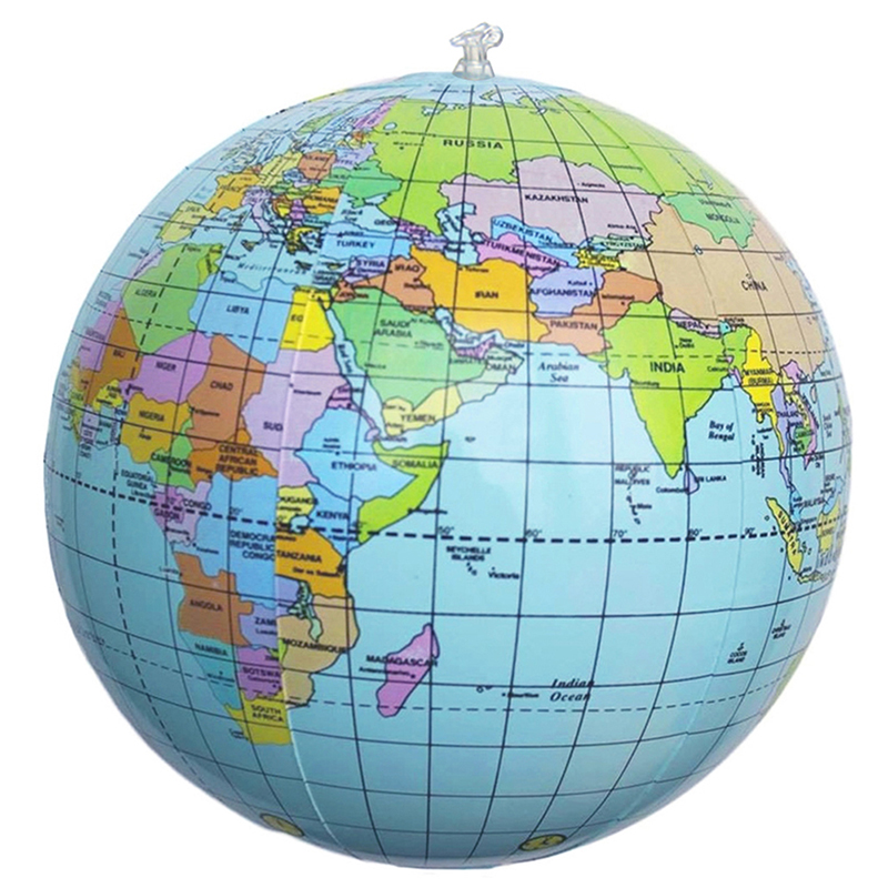 16” Nflatable Globe World Earth Ocean Map Ball Edu... – Vicedeal
