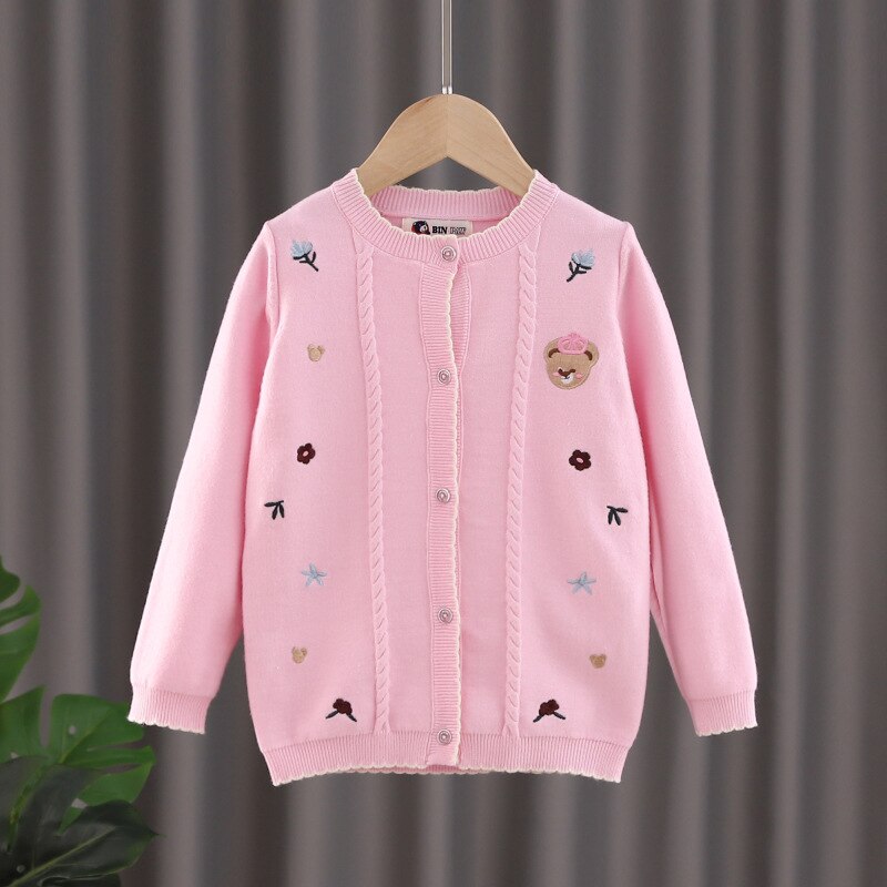 Ins Girls Cardigans Lovely Cartoon Children Cardig... – Grandado