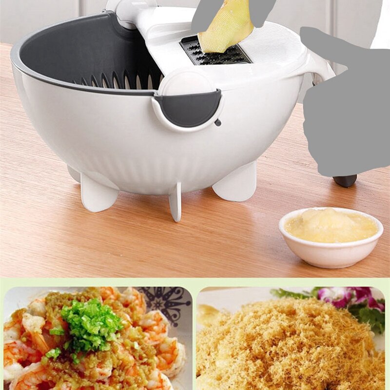 Top Magic Rotate the Vegetable Cutter with Drain B... – Grandado