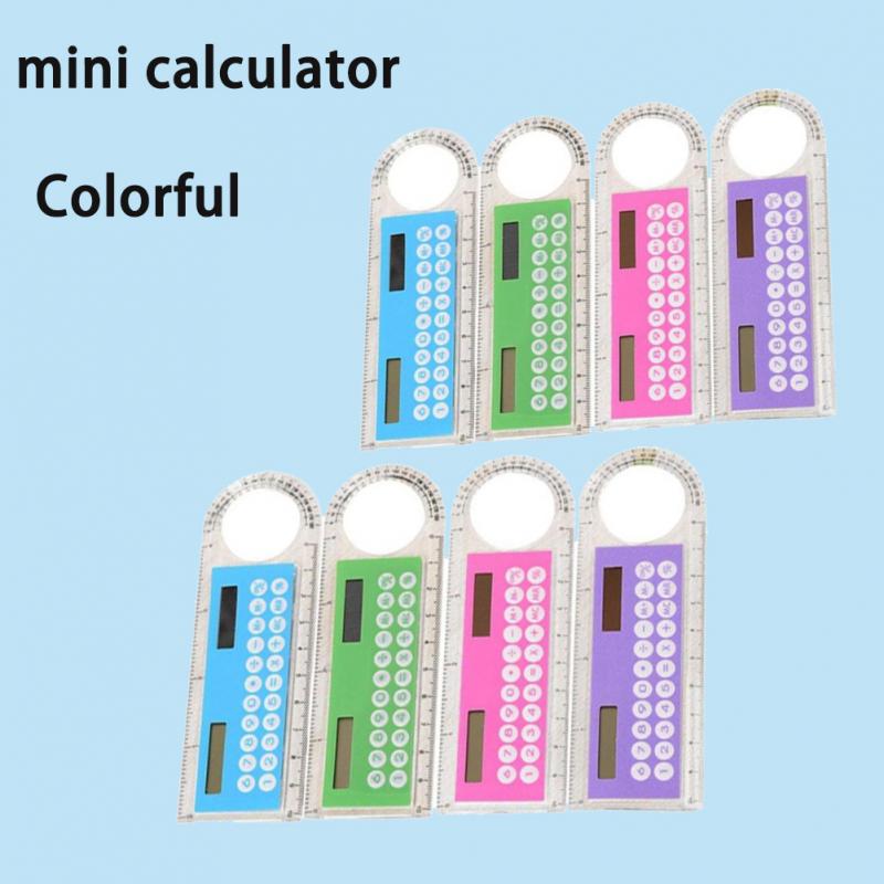 Colorful Transparent Display Calculators Ruler Sch... – Grandado