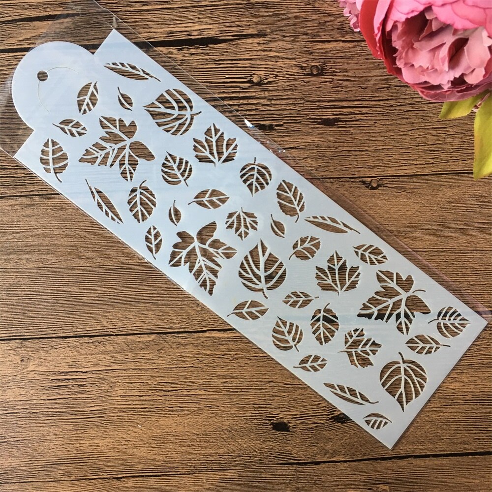 32cm Tree Leaves Long DIY Craft Layering Stencils ... – Grandado