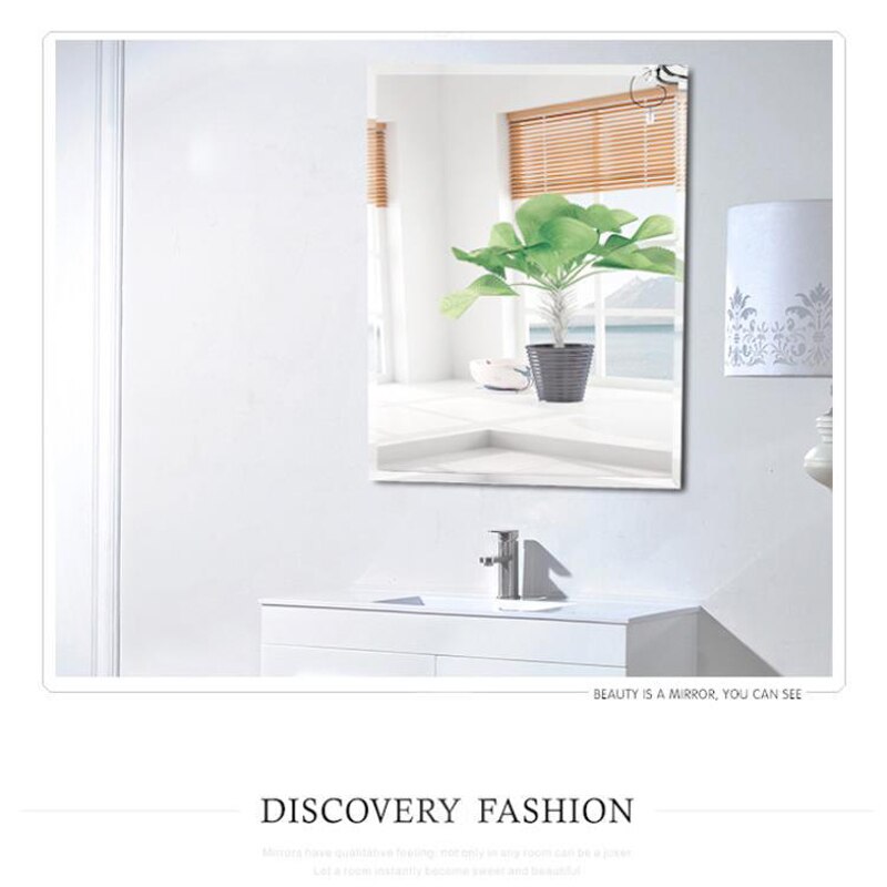 Sticky Right-angle Square Wall-mounted Mirror Free... – Grandado