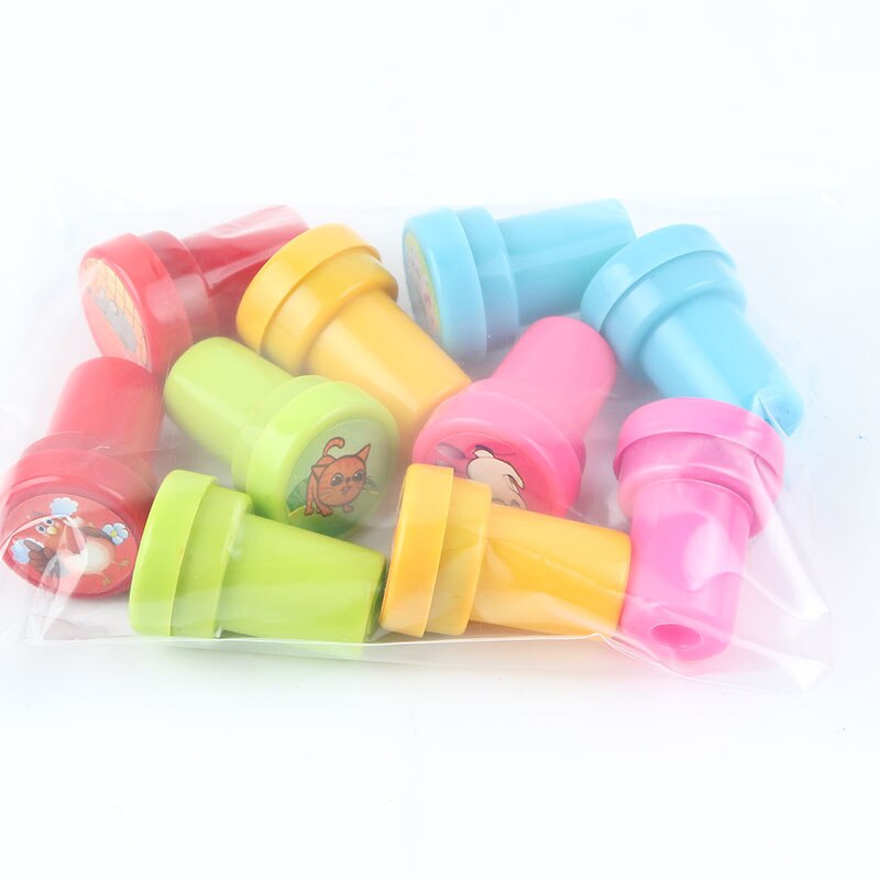 10pcs/Set Children Toy Stamps Cartoon Animals Frui... – Grandado