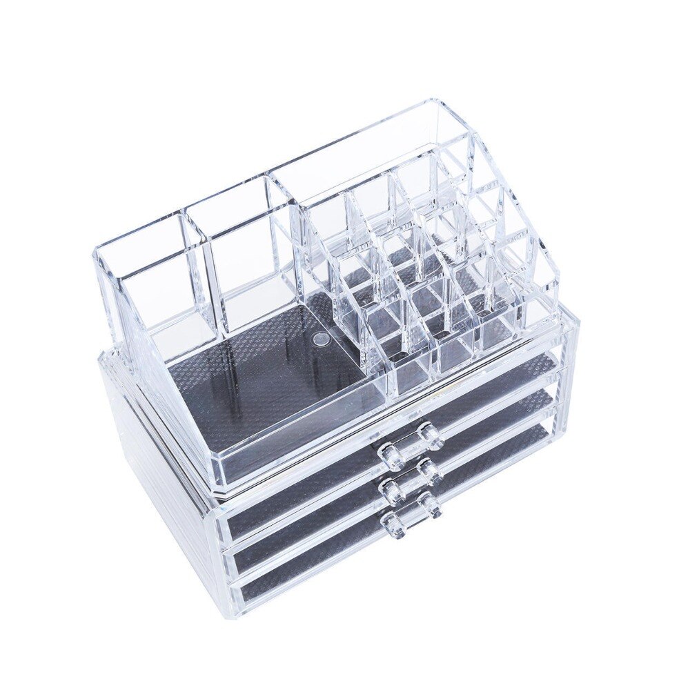 Acrylic transparent Makeup Organizer Storage Box L... – Grandado