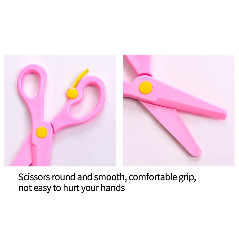 10Pcs Mini Safety Plastic Scissors Student Kids St... – Grandado