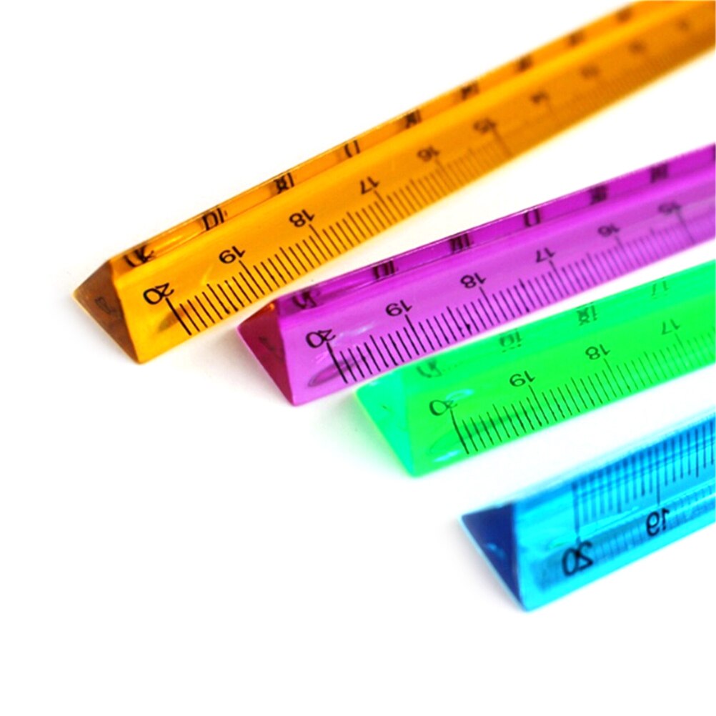 Colorful 20cm triangular scale ruler Synthetic Qua... – Grandado