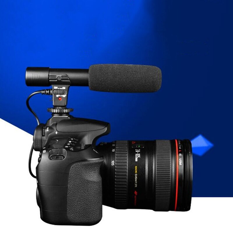 3.5mm SLR Camera DV Stereo Microphone Photography ... – Vicedeal