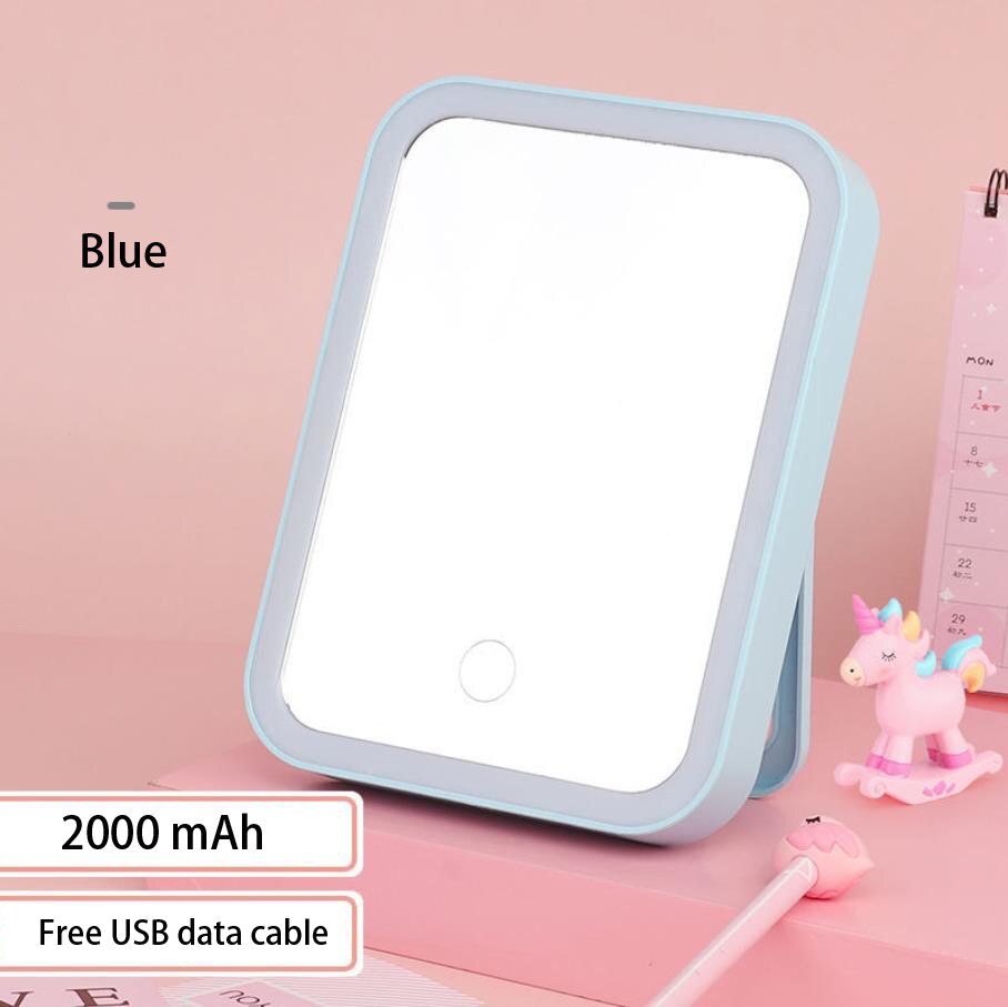 LED makeup mirror with lamp dormitory rechargeable... – Vicedeal