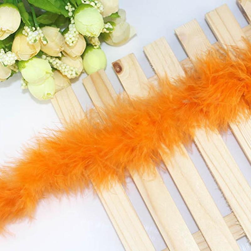 12 Colors Diy 2m Long Turkey Flat Feather Strips T... – Vicedeal