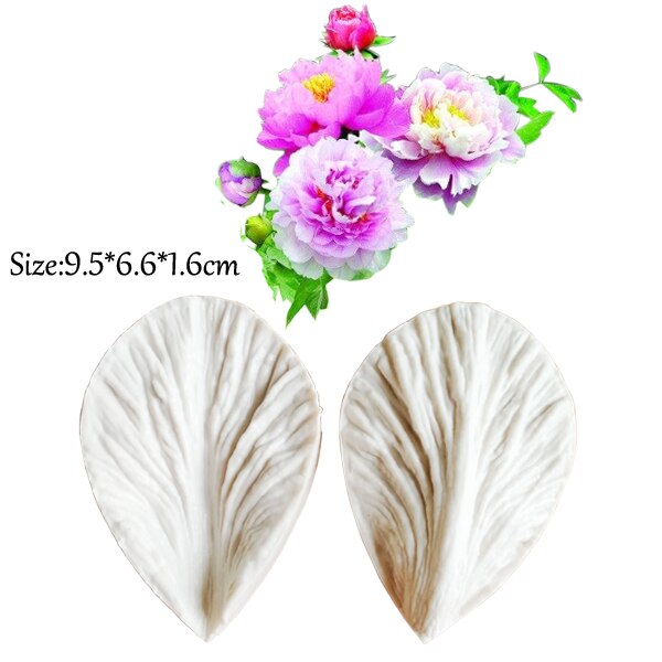 Large Silicone Peony Petal Veiner Flower Silicone ... – Vicedeal
