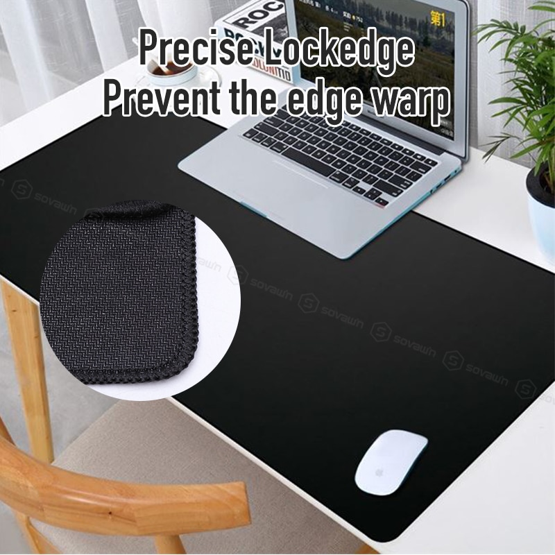 Sovawin Black Gaming Mouse Pad Natural Rubber Lock... – Grandado