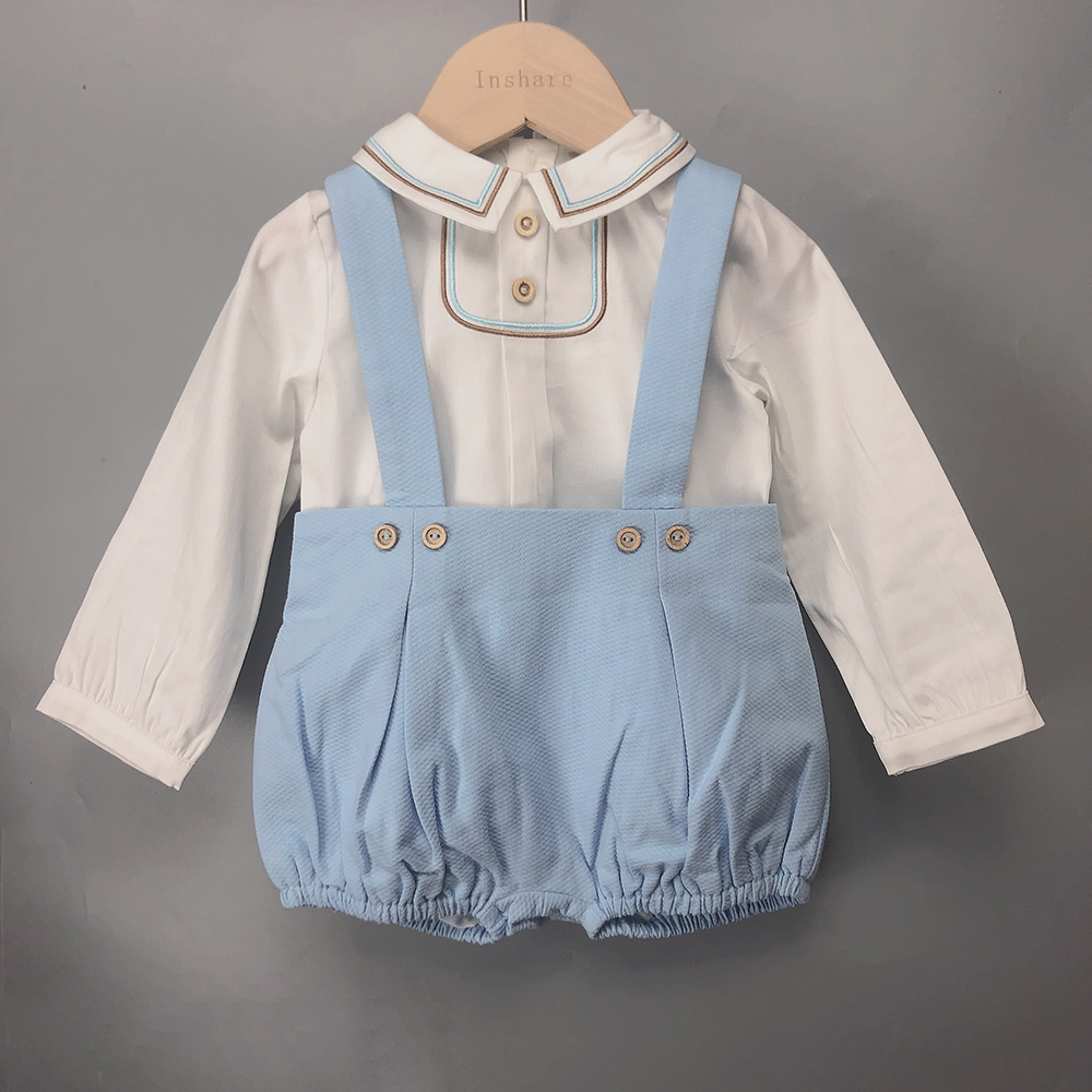 2 Stuks Kinderen Boutique Kleding Baby Boy Blauw S... – Grandado