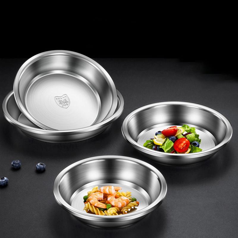 Stainless Steel Dinner Plate Durable Pasta Dumplin... – Grandado