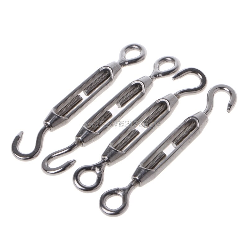 4PCS 304 Stainless Steel M4 Hook & Eye Turnbuckle ... – Grandado