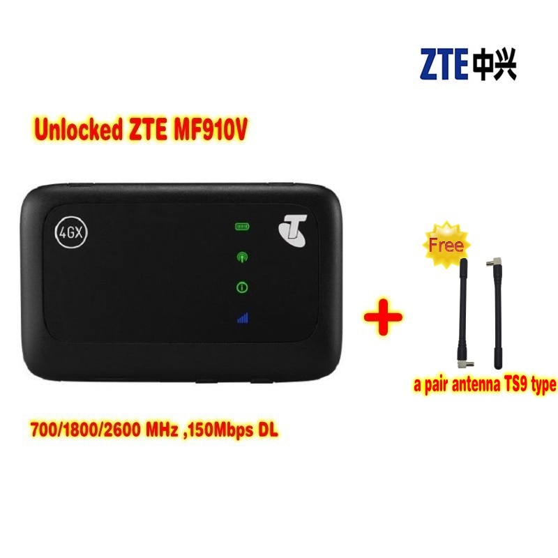 ZTE MF910V LTE MiFi Modem Router Plus 2pcs 4g ante... – Grandado