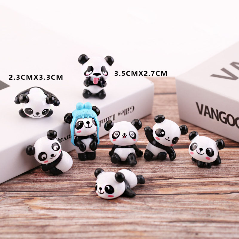 Vivid Panda 8 Stuk Set Auto/Home Decoratie Landsca... – Vicedeal