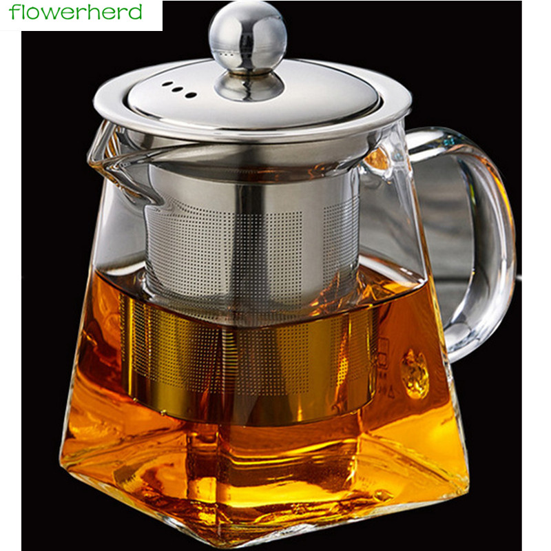 Theepot Thee Set Glas Met Roestvrijstalen Theefilt... – Grandado