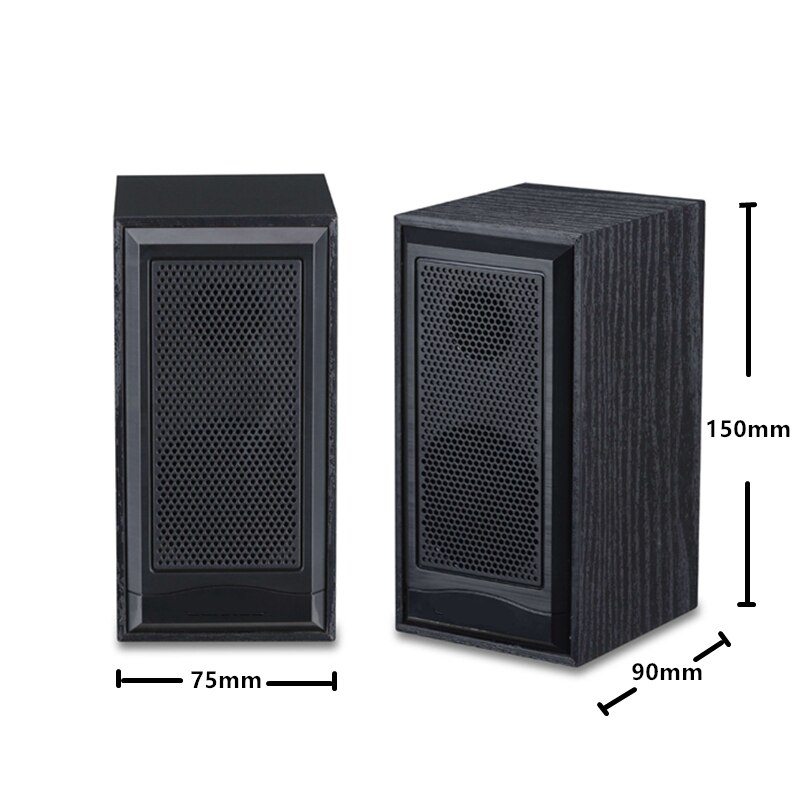 Wooden Computer Speakers Natural Wood Enclosure De... – Vicedeal