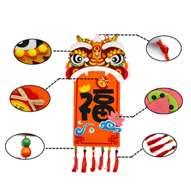 DIY Craft Kits Happy Year Wall Hanging Chinese Sty... – Grandado