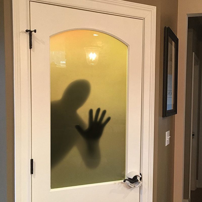 Halloween Horror Shadow Glass Stickers Bathroom Do... – Grandado