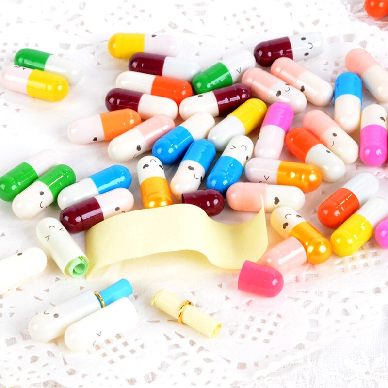 50pcs Smile Pill Blank Message Capsule Envelope Le... – Grandado