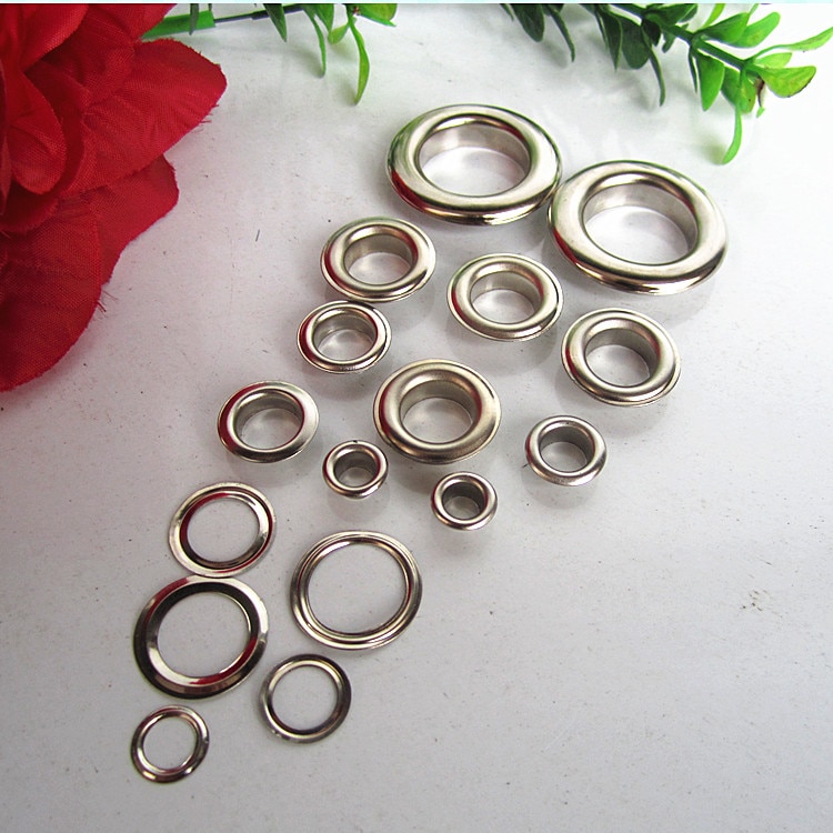 100set 28mmx20mmx5mm Silver Big Size Eyelets With ... – Grandado