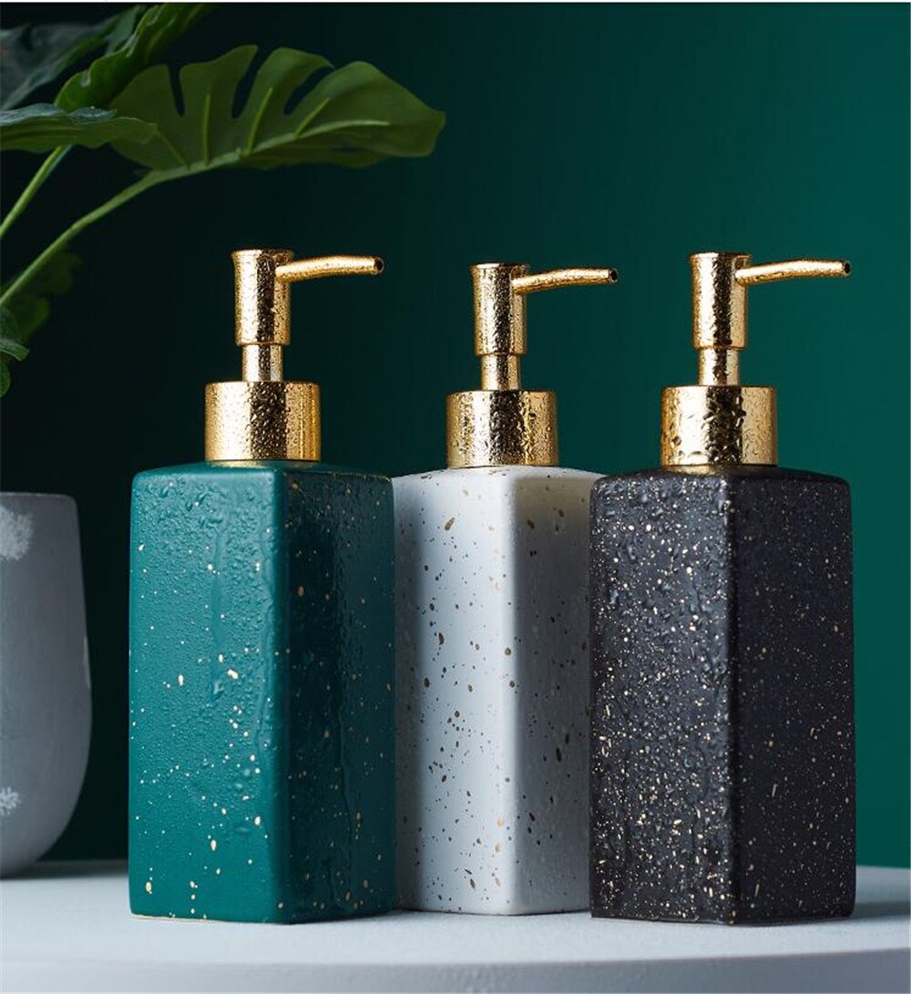 Luxury Ceramic Bathroom Marble Soap Dispenser Pump... – Grandado