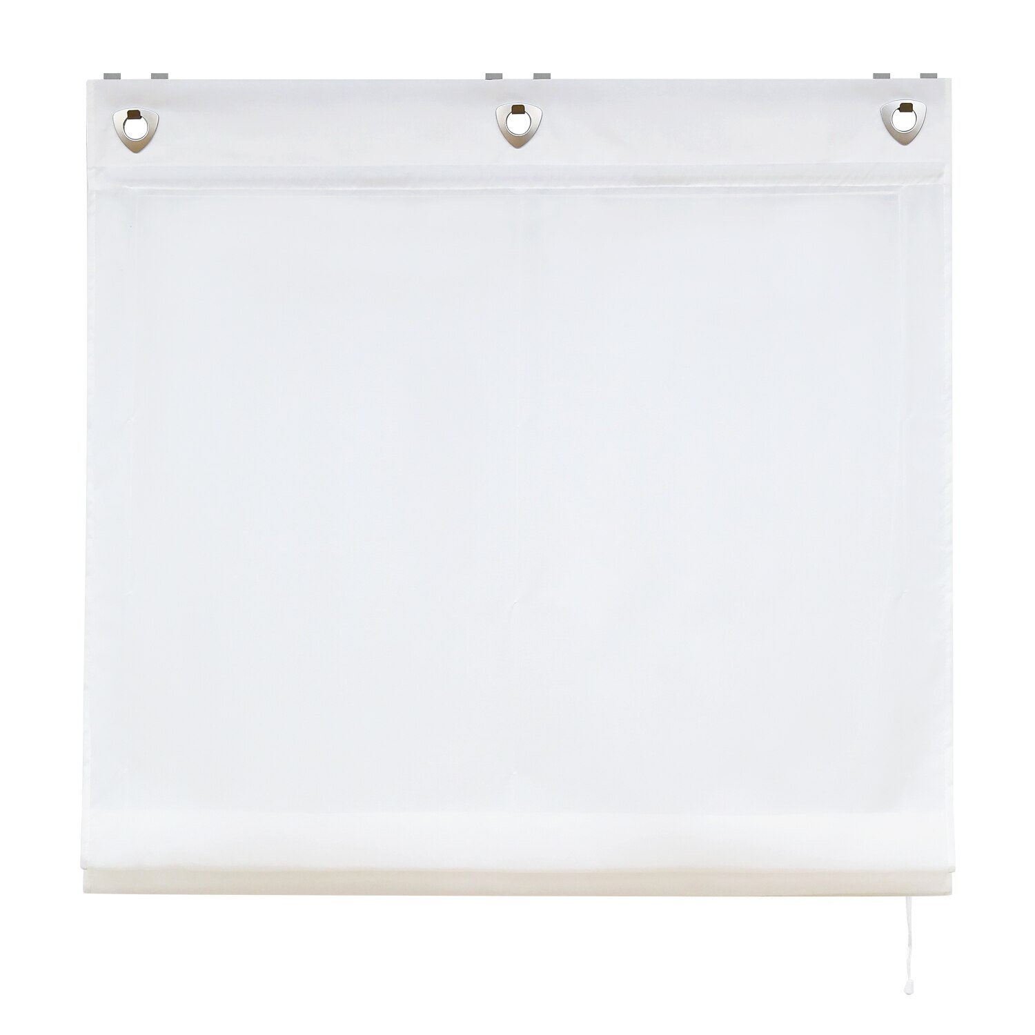 Roman Shade Solid Color Window Curtain Sheer Balco... – Grandado