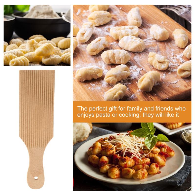 Wooden Pasta Machine Macaroni Gnocchi Board Spaghe... – Grandado