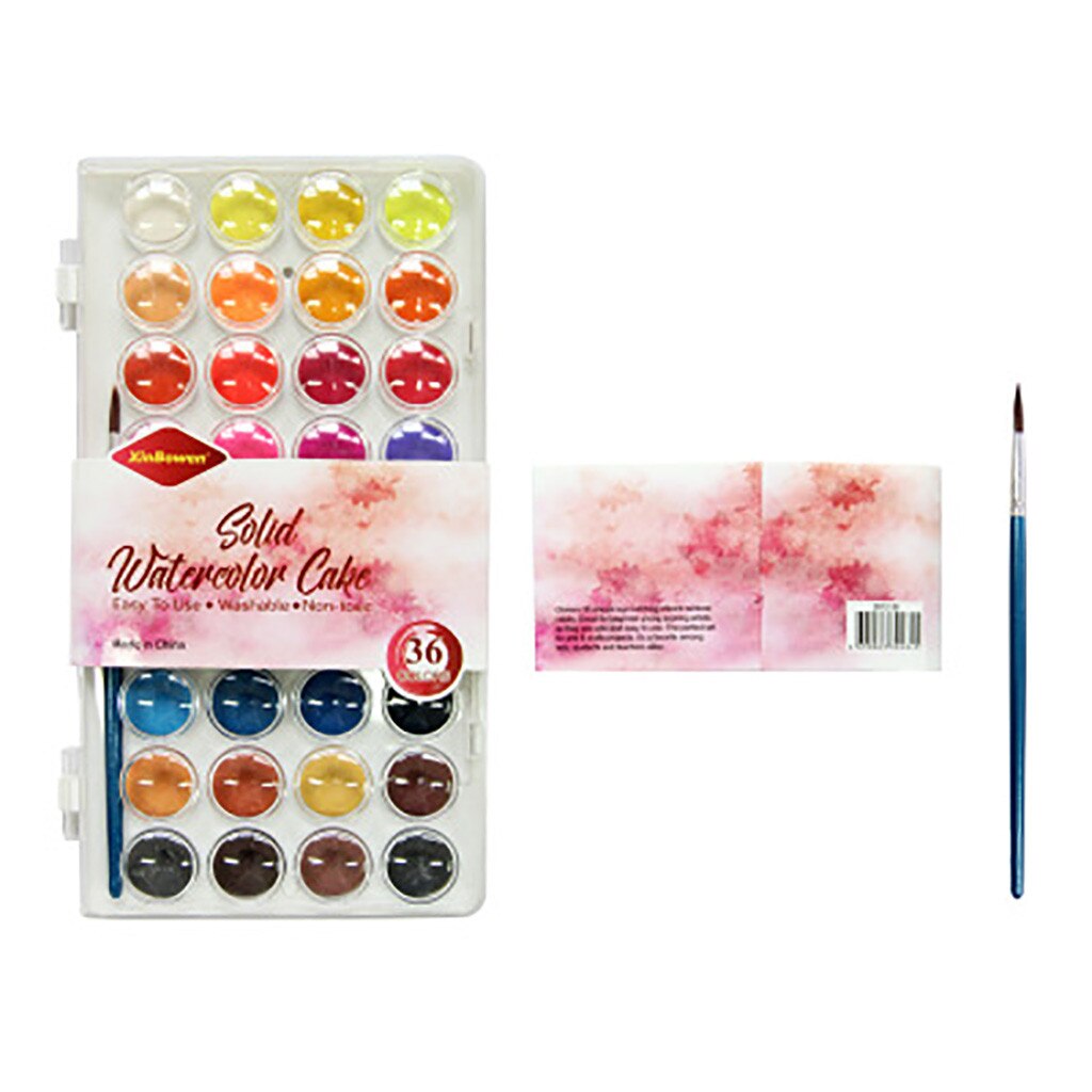 Acrylic Paint Set With 10Pcs Brush 1pc Palette 36 ... – Grandado