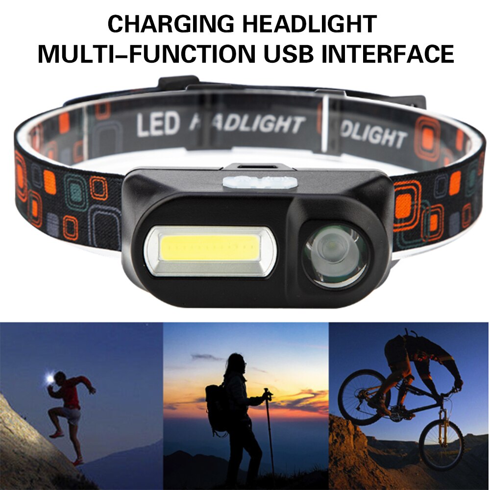 Mini Flashlight Fishing Light XPE+ COB ABS Black L... – Grandado