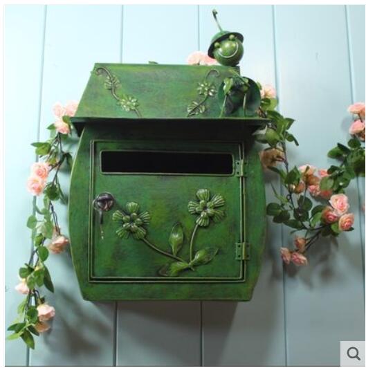 European Style Vintage handmade Mailbox Iron wall ... – Grandado