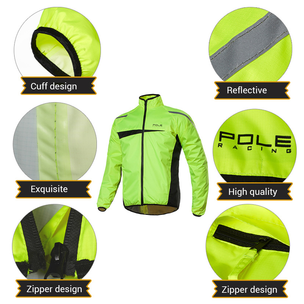 POLE Waterproof Motorcycle Rain Suit Raincoat+Rain... – Grandado